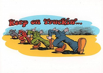 Illustration "Postcard Keep on Truckin'..." by Robert Crumb | Griffioen ...